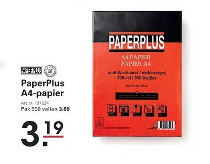Paperplus A4-Papier Aanbieding bij Sligro - FolderFeest.nl