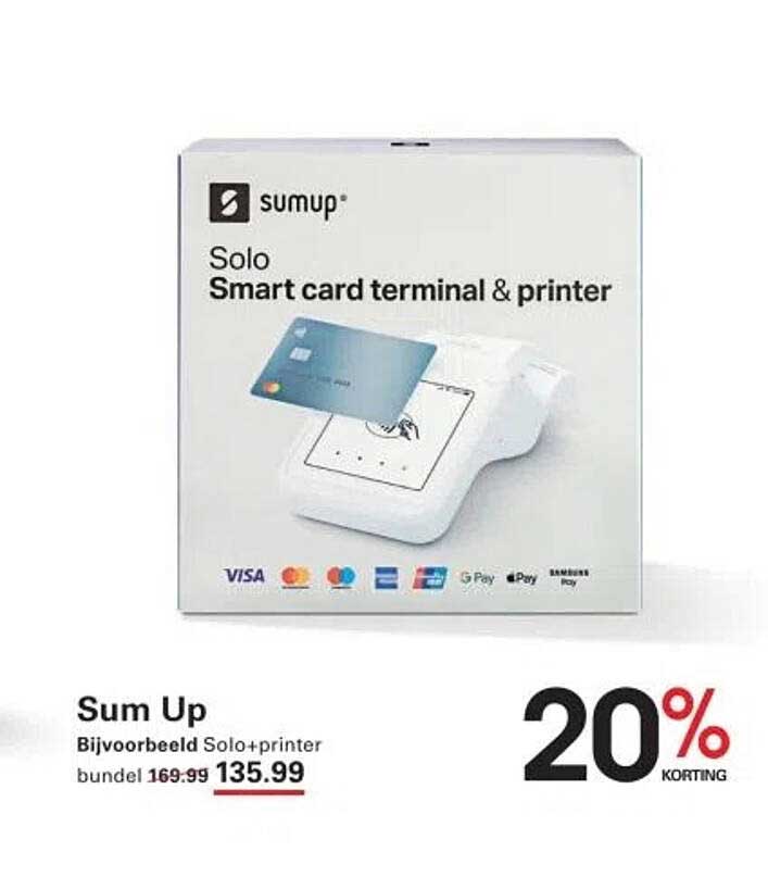 Sum Up Bijvoorbeeld Solo+Printer Bundle Aanbieding bij Sligro ...