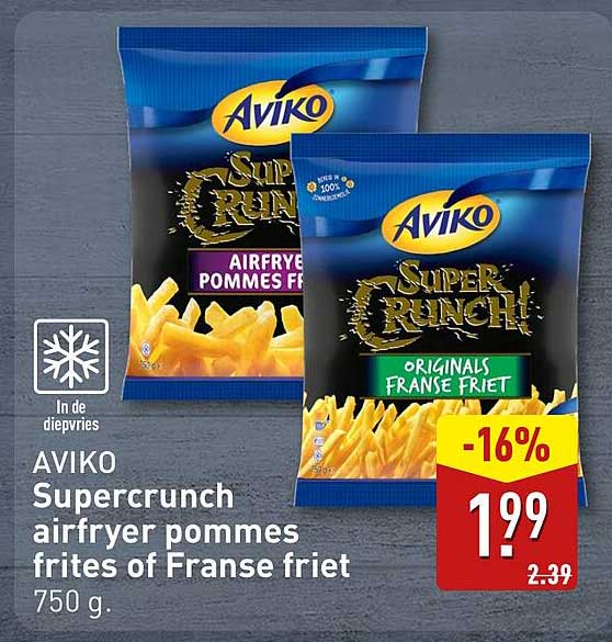 Aviko Supercrunch Airfryer Pommes Frites Of Franse Friet aanbieding bij ...