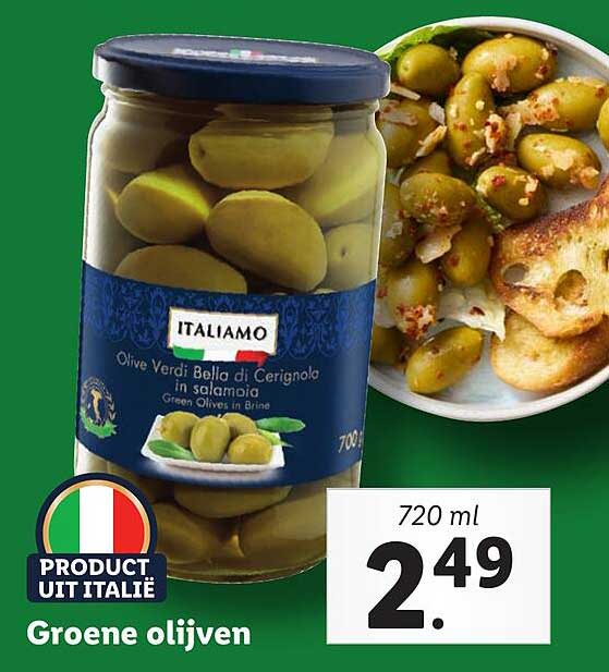 Groene Olijven aanbieding bij Lidl