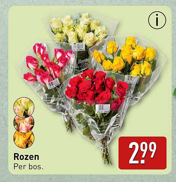 Rozen aanbieding bij ALDI