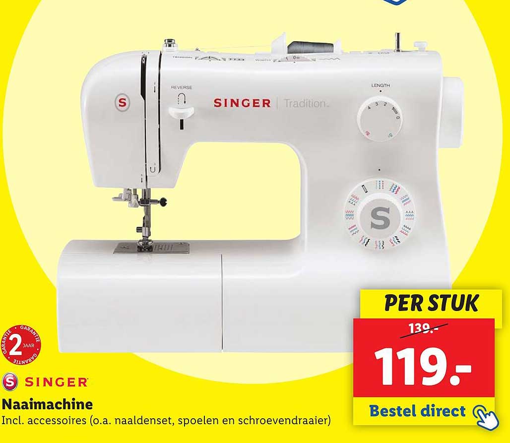 Singer Naaimachine aanbieding bij Lidl