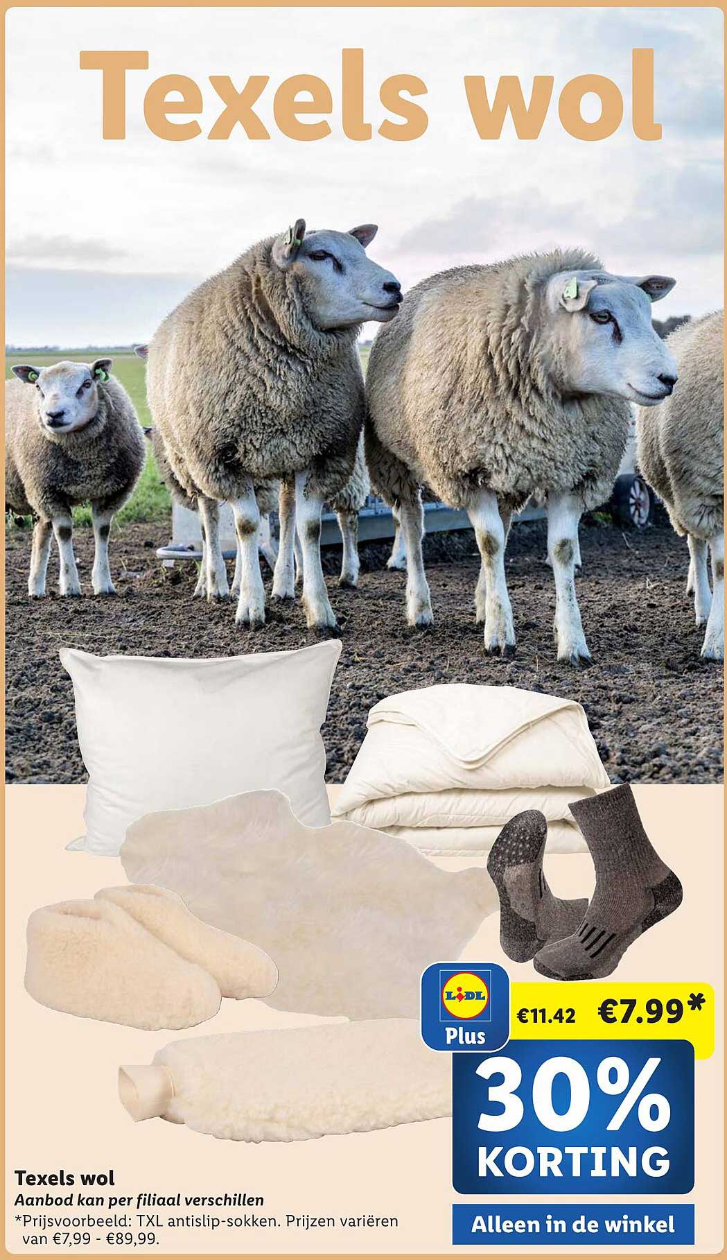 Texels Wol aanbieding bij Lidl