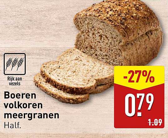 Boeren Volkoren Meerg Granen Aanbieding bij ALDI - FolderFeest.nl