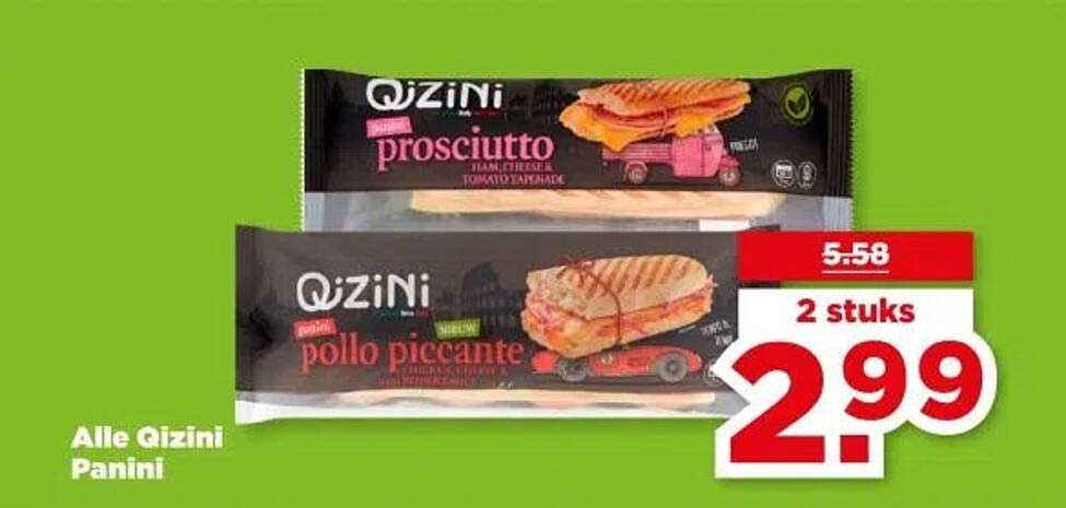 Alle Qizini Panini Aanbieding bij PLUS - FolderFeest.nl