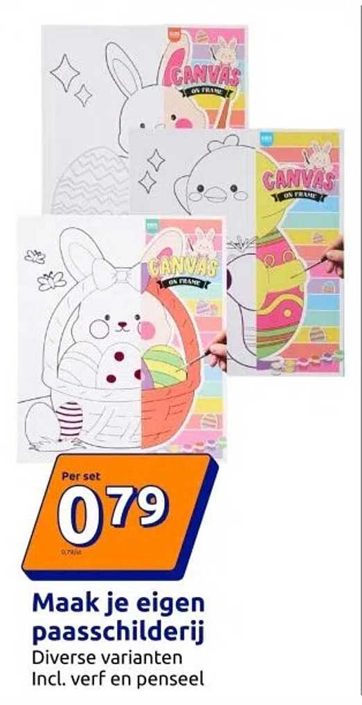 Maak Je Eigen Paasschilderij Aanbieding bij Action - FolderFeest.nl