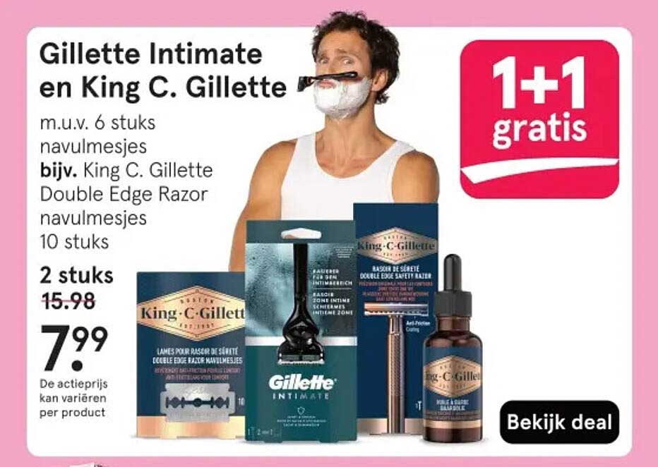 Gillette Intimate En King C. Gillette M.u.v. 6 Stuks Navulmesjes Bijv ...