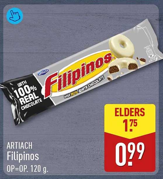 Artiac Filipinos Op=Op. 120 G. Aanbieding bij ALDI - FolderFeest.nl