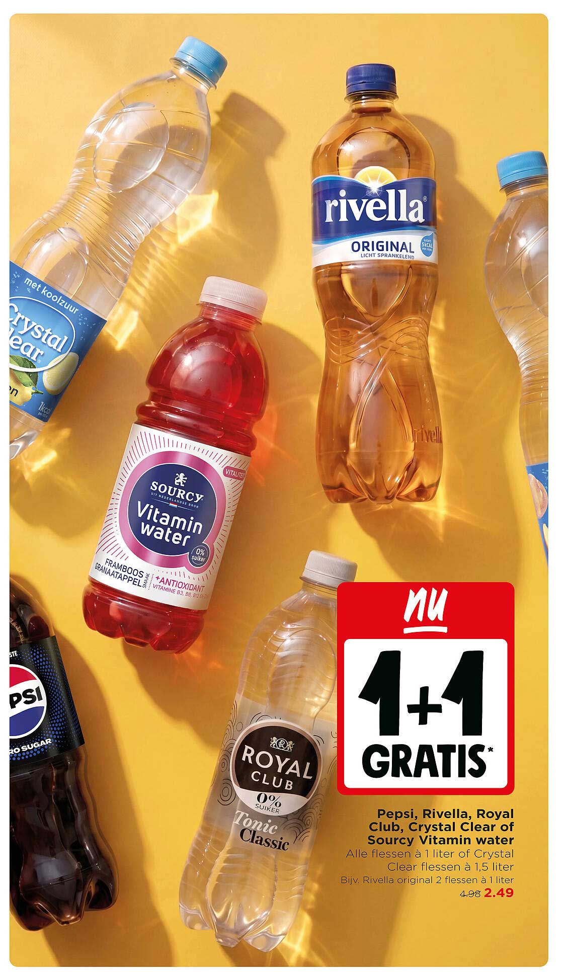 Pepsi, Rivella, Royal Club, Crystal Clear Of Sourcy Vitamin Water 1+1 ...
