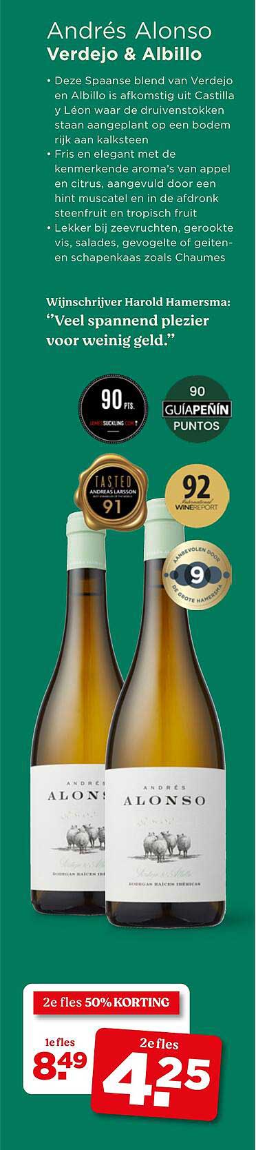 Andrés Alonso Verdejo & Albillo Aanbieding bij PLUS - FolderFeest.nl
