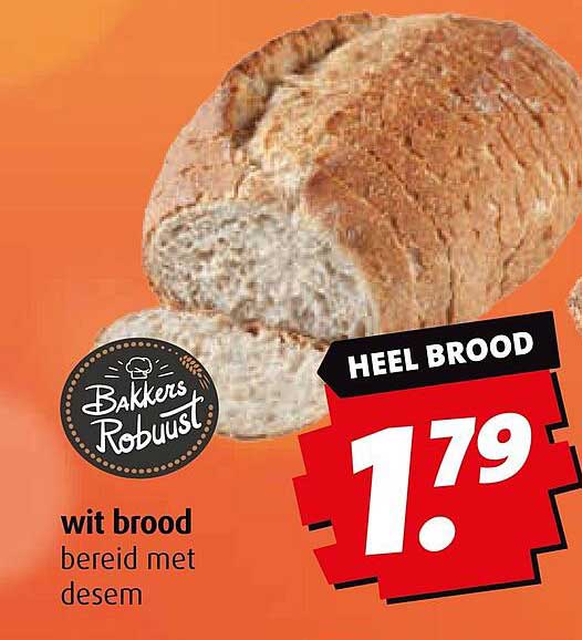 Wit Brood Bereid Met Desem Aanbieding bij Boni - FolderFeest.nl