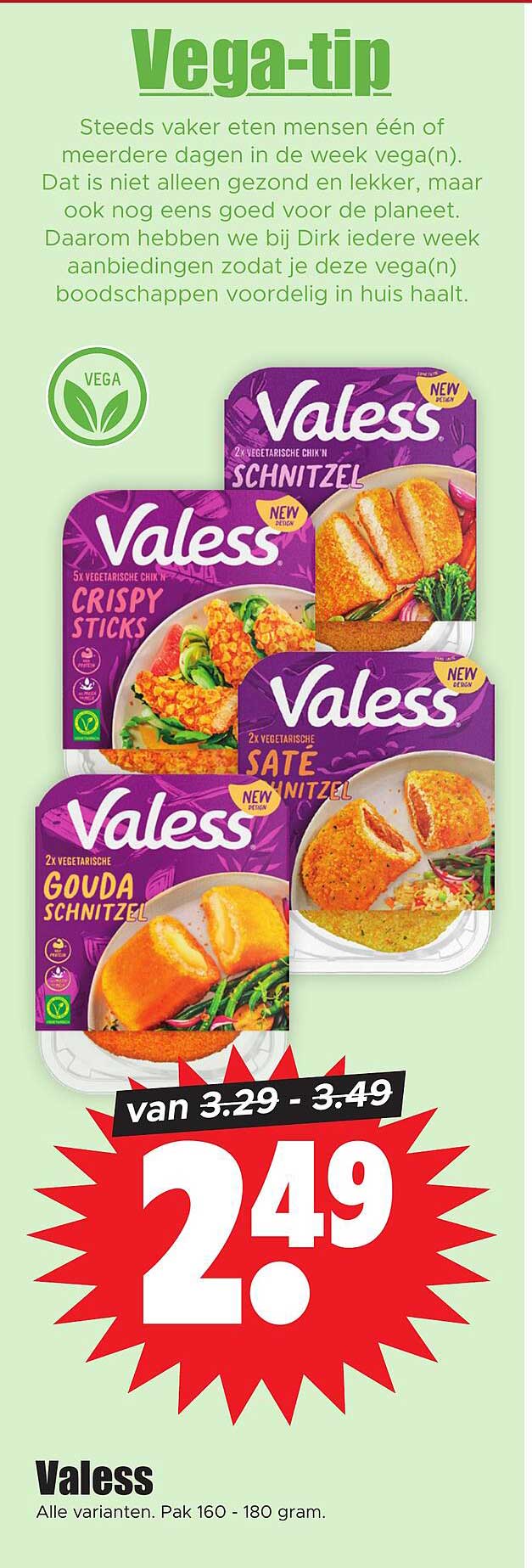 Valess aanbieding bij Dirk