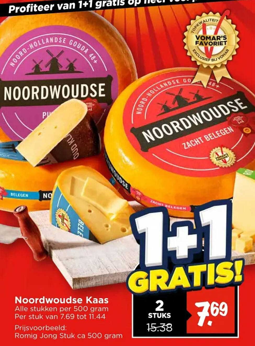 Noordwoudse Kaas Aanbieding bij Vomar - FolderFeest.nl