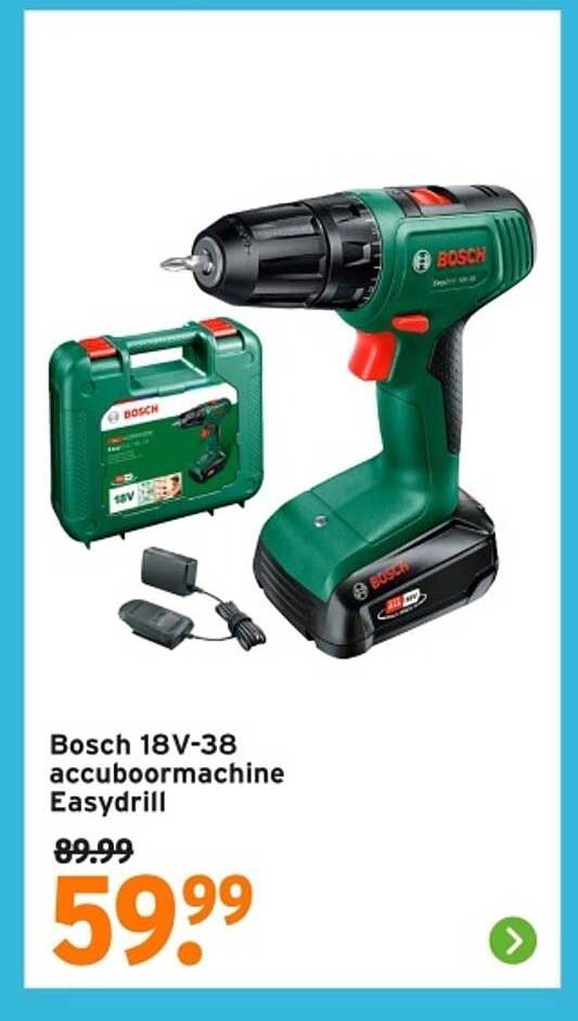 Bosch 18V-38 Accuboormachine Easydrill aanbieding bij GAMMA