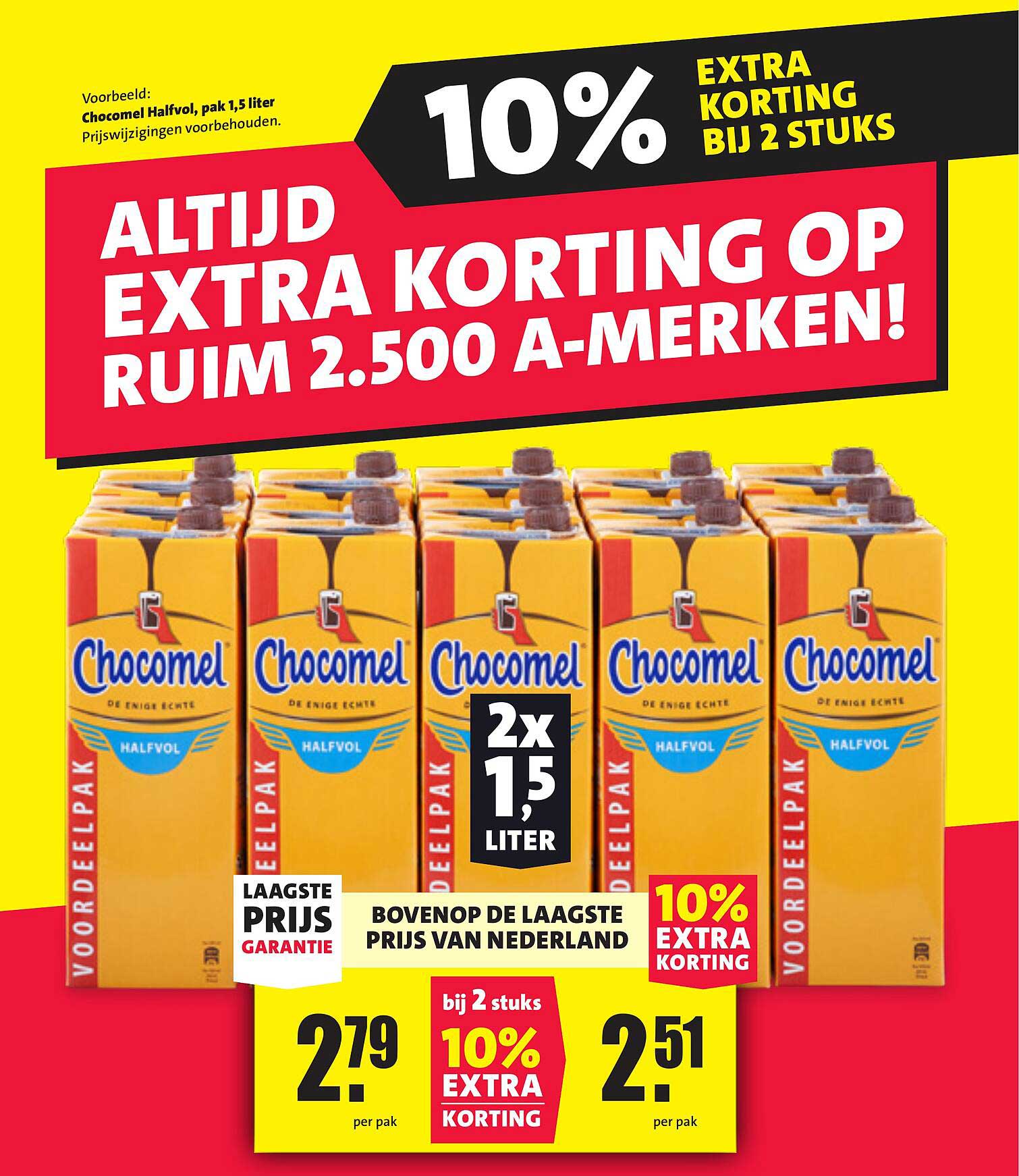 Chocomel Halfvol aanbieding bij Nettorama