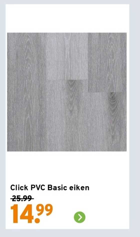 Click Pvc Basic Eiken aanbieding bij GAMMA
