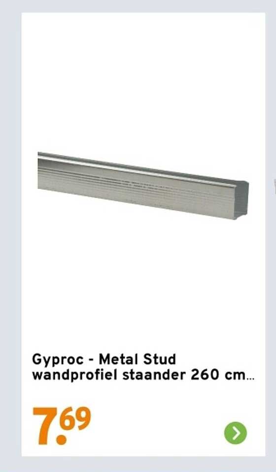 Gyproc - Metal Stud Wandprofiel Staander 260 Cm Aanbieding bij GAMMA ...