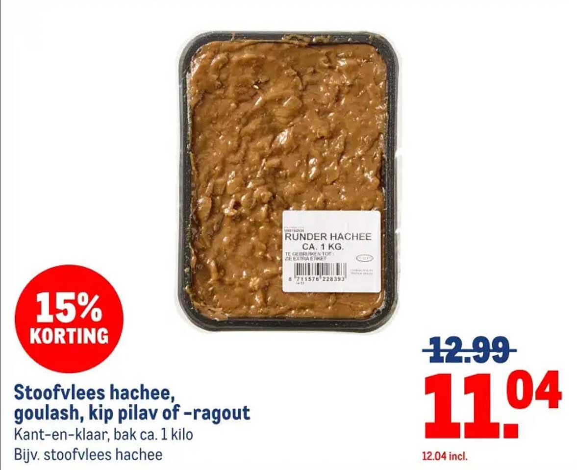 Runder Hachee aanbieding bij Makro