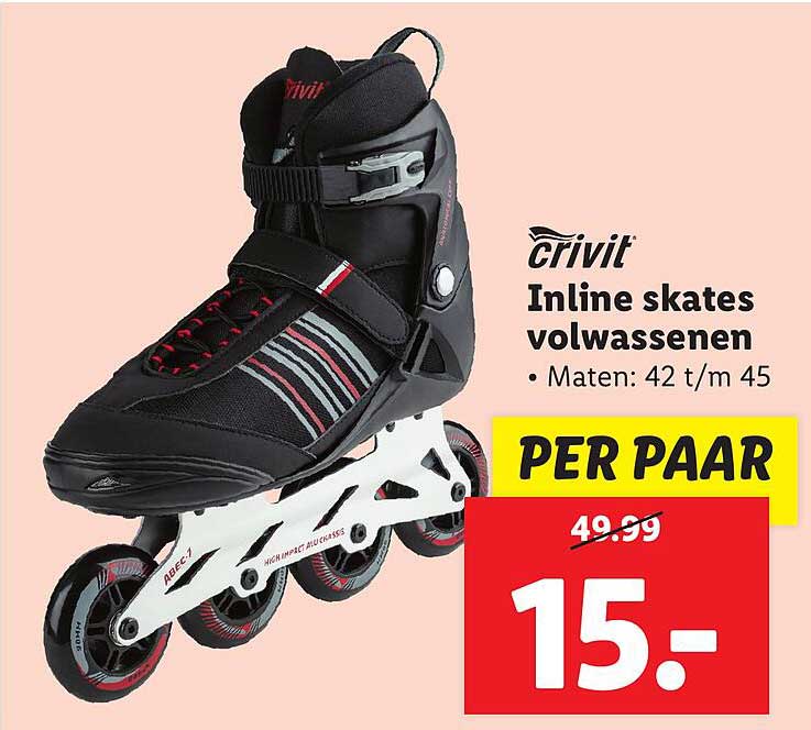Crivit Inline Skates Volwassenen aanbieding bij Lidl