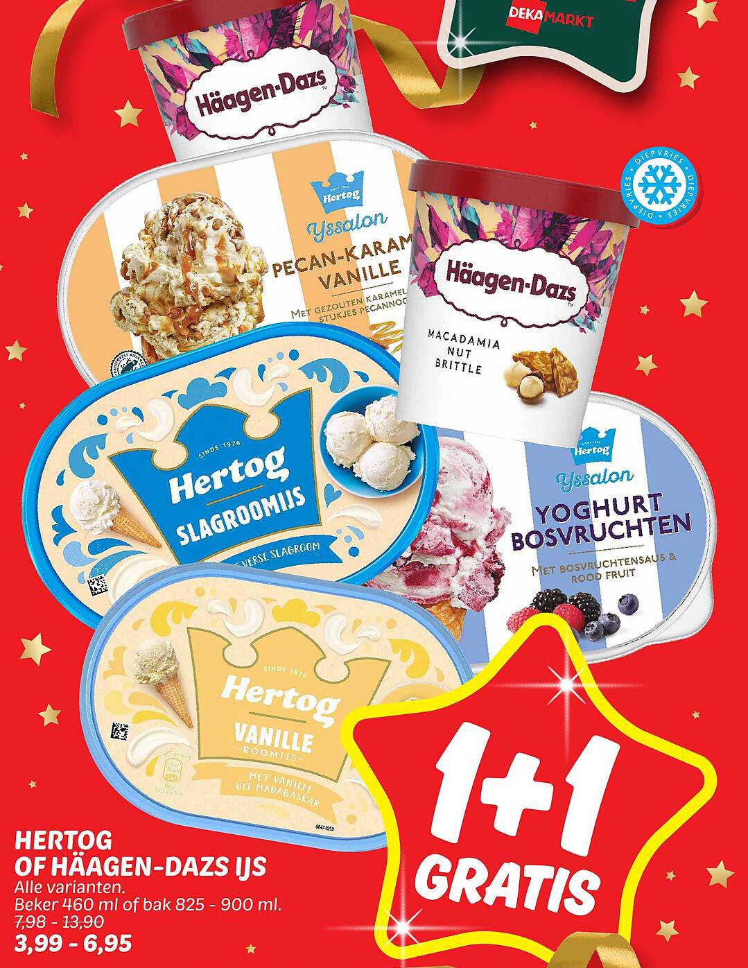 Hertog Of Häagen-Dazs Ijs Aanbieding bij Dekamarkt - FolderFeest.nl