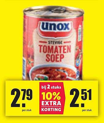 Unox Tomato Soep aanbieding bij Nettorama