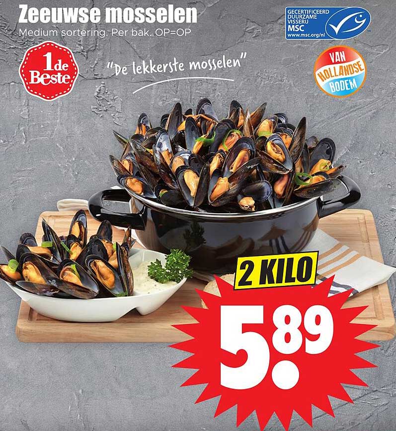 Zeeuwse Mosselen aanbieding bij Dirk