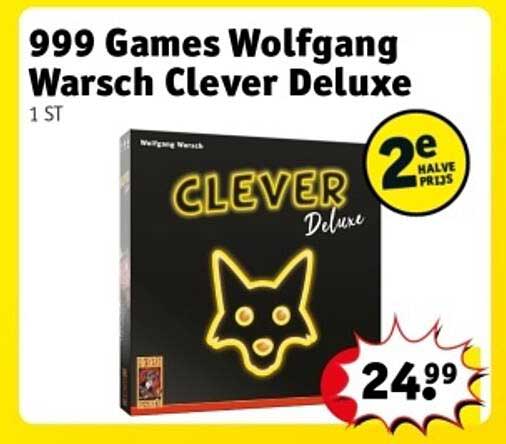 999 Games Wolfgang Warsch Clever Deluxe Aanbieding bij Kruidvat ...