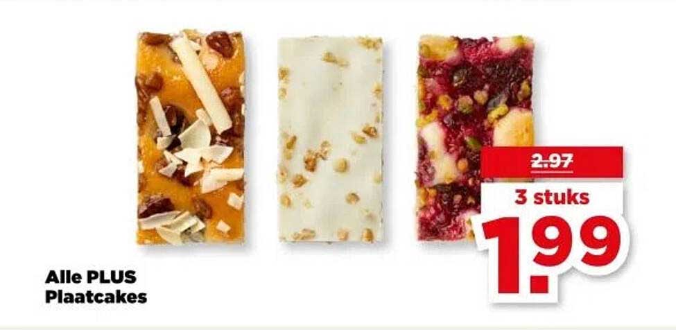 Alle Plus Plaatcakes Aanbieding bij PLUS - FolderFeest.nl