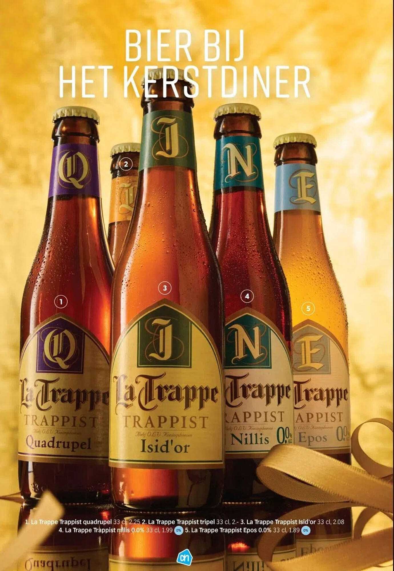 Bier Bij Het Kerstdiner Aanbieding bij Albert Heijn - FolderFeest.nl