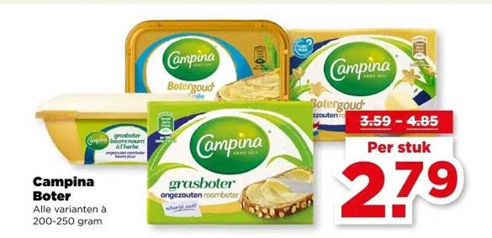 Campina Boter Aanbieding bij PLUS - FolderFeest.nl