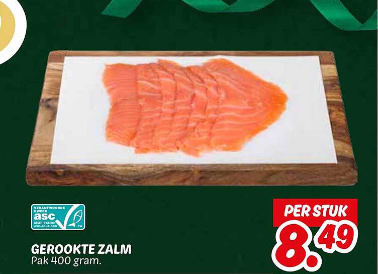 Gerookte Zalm Pak 400 Gram. Aanbieding bij Dekamarkt - FolderFeest.nl