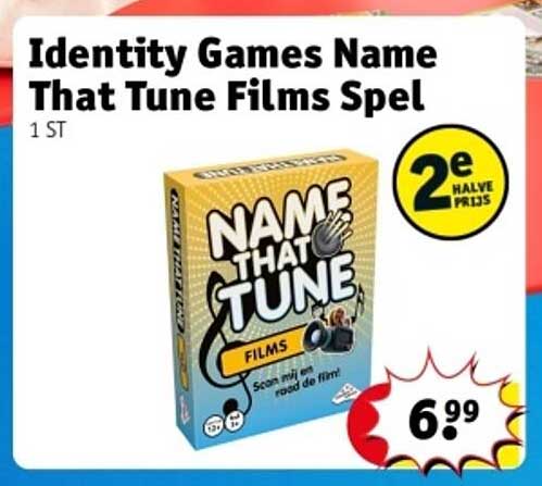 Identity Games Name That Tune Films Spel Aanbieding bij Kruidvat ...