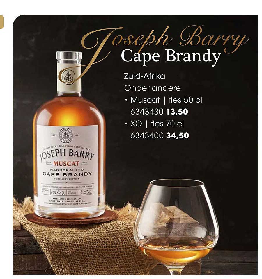 Joseph Barry Cape Brandy Aanbieding bij HANOS - FolderFeest.nl