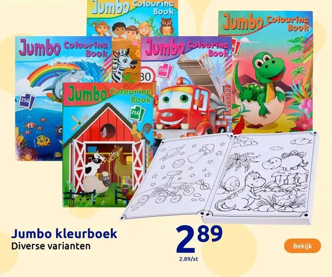 Jumbo Kleurboek Aanbieding bij Action - FolderFeest.nl