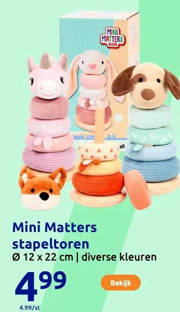 Mini Matters Stapeltoren Aanbieding bij Action - FolderFeest.nl