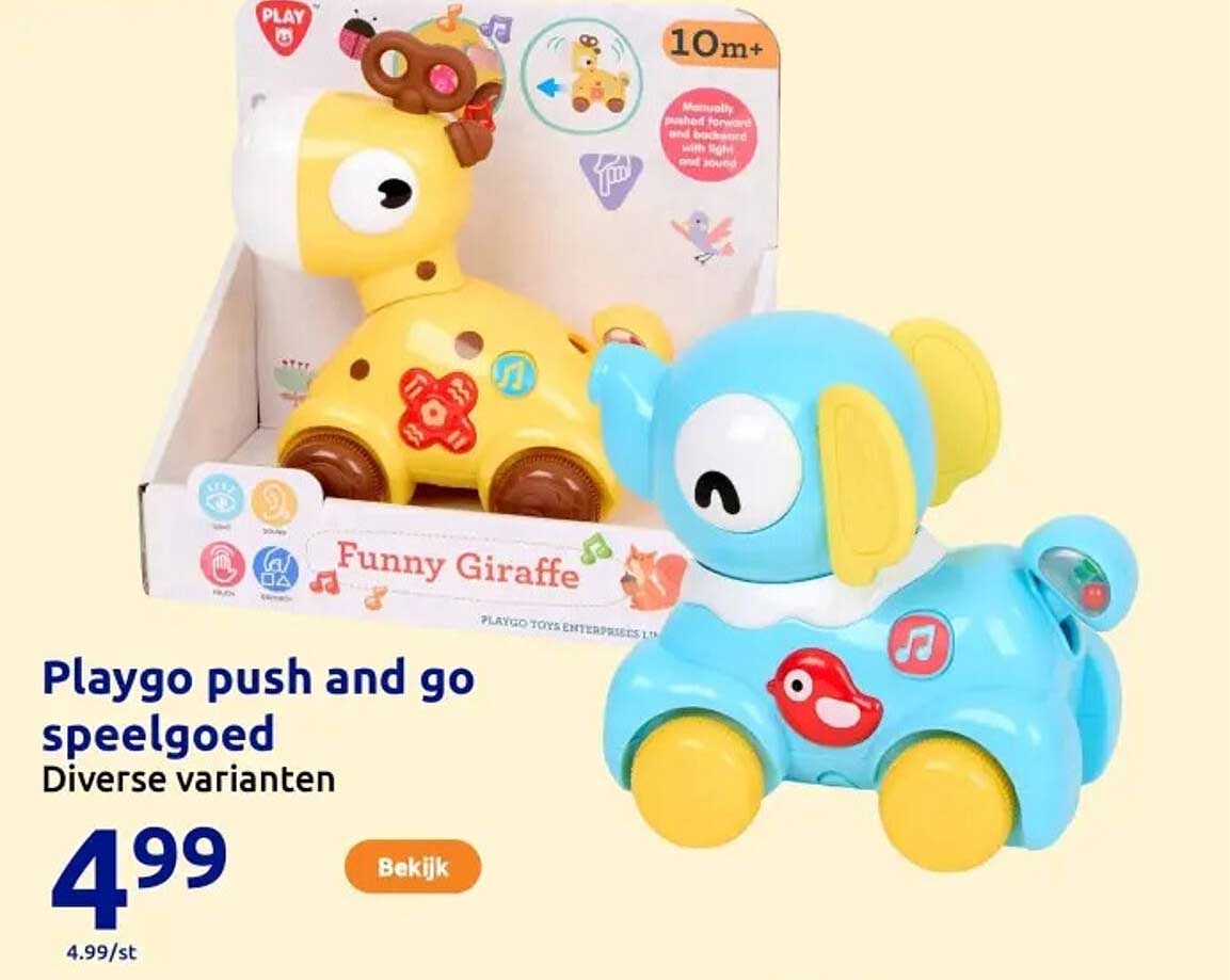 Playgo Push And Go Speelgoed Diverse Varianten Aanbieding bij Action ...