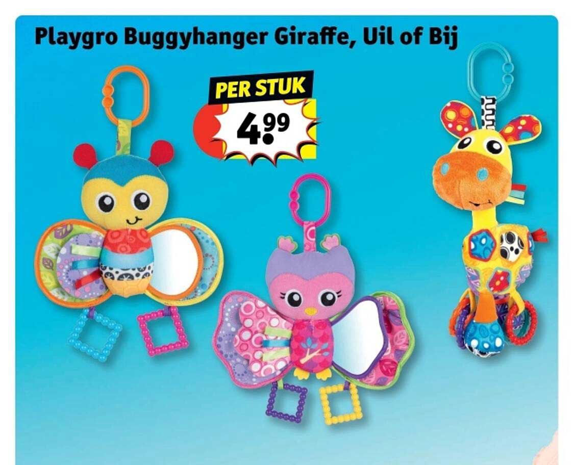 Playgro Buggyhanger Giraffe, Uil Of Bij Aanbieding bij Kruidvat ...