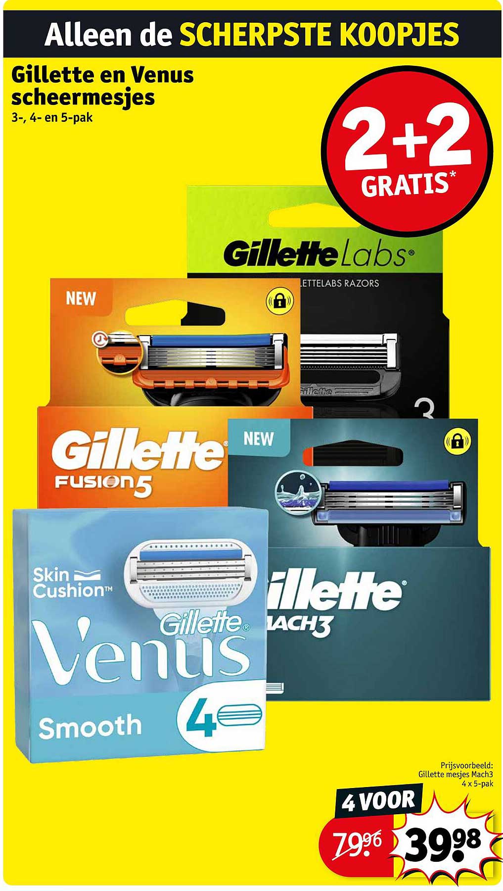 Gillette En Venus Scheermesjes aanbieding bij Kruidvat