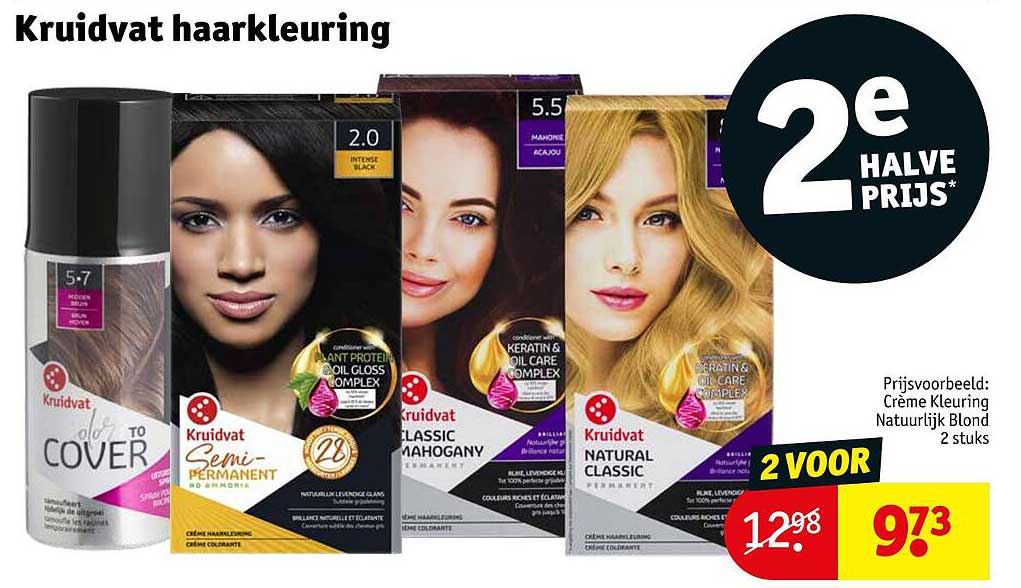 Kruidvat Haarkleuring aanbieding bij Kruidvat