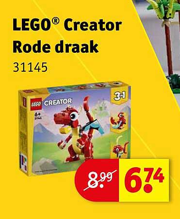 Lego® Creator Rode Draak 31145 aanbieding bij Kruidvat