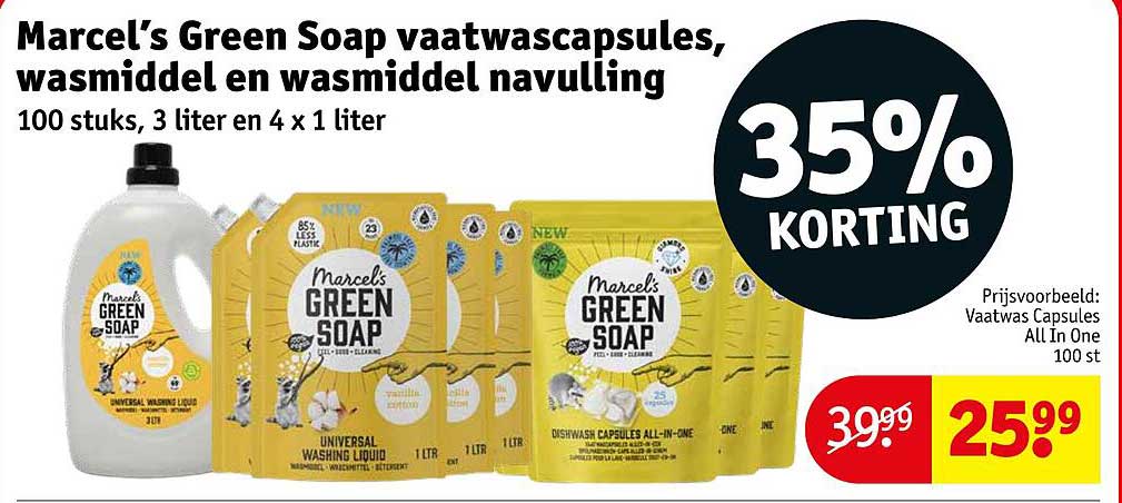 Marcel’s Green Soap Vaatwascapsules, Wasmiddel En Wasmiddel Navulling ...