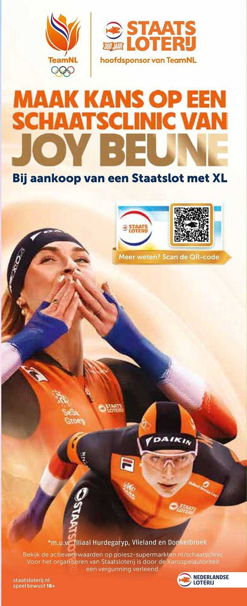 Maak Kans Op Een Schaatsclinic Van Joy Beune Aanbieding bij Poiesz ...