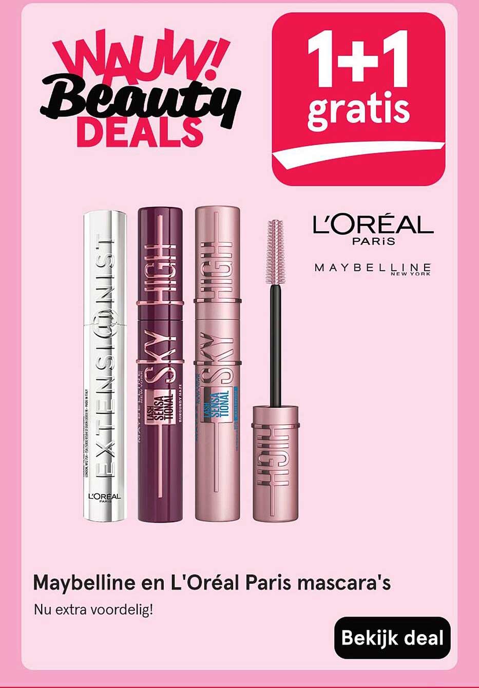 Maybelline En L'oréal Paris Mascara's Aanbieding bij Etos - FolderFeest.nl