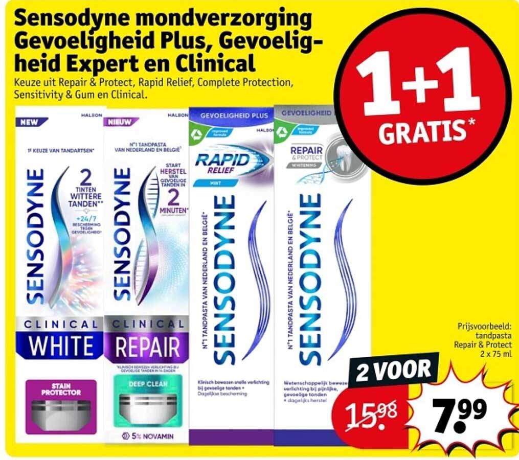Sensodyne Mondverzorging Gevoeligheid Plus, Gevoeligheid Expert En ...