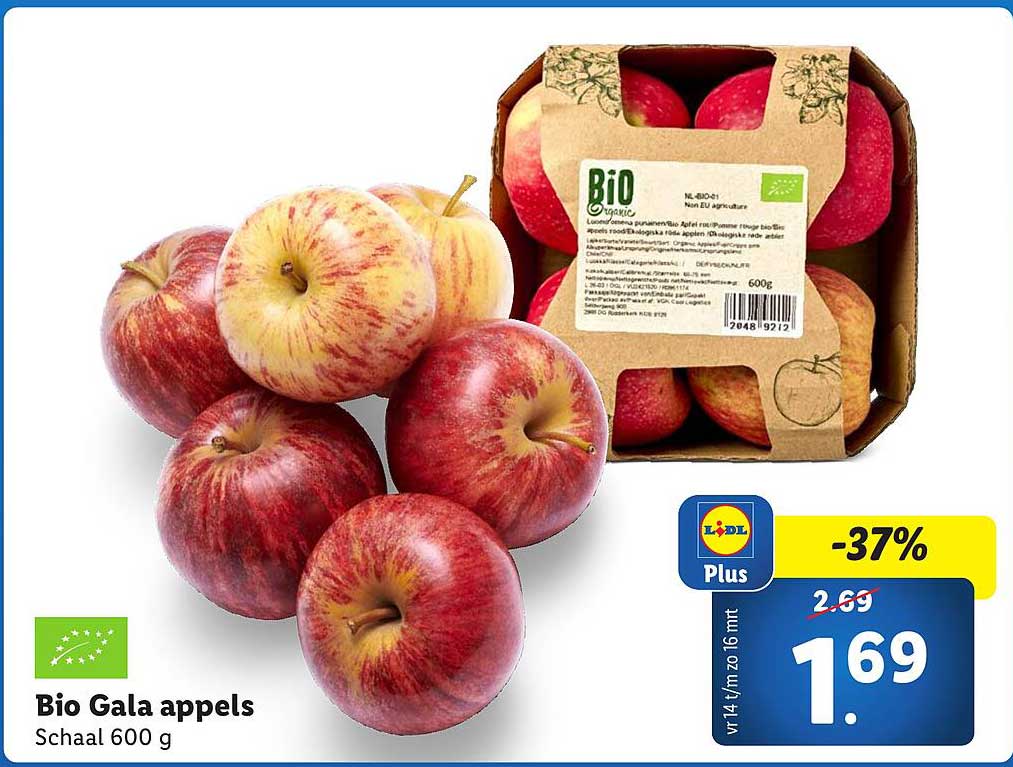 Bio Gala Appels aanbieding bij Lidl