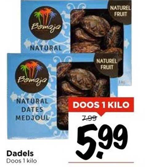 Dadel Doos 1 Kilo aanbieding bij Vomar