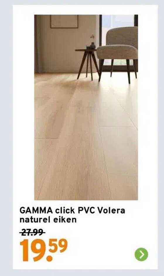 Gamma Click Pvc Volera Naturel Eiken aanbieding bij GAMMA
