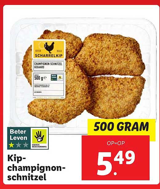 Kip-Champignon-Schnitzel Aanbieding bij Lidl - FolderFeest.nl