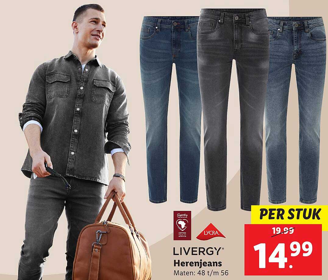 Livergy® Herenjeans aanbieding bij Lidl