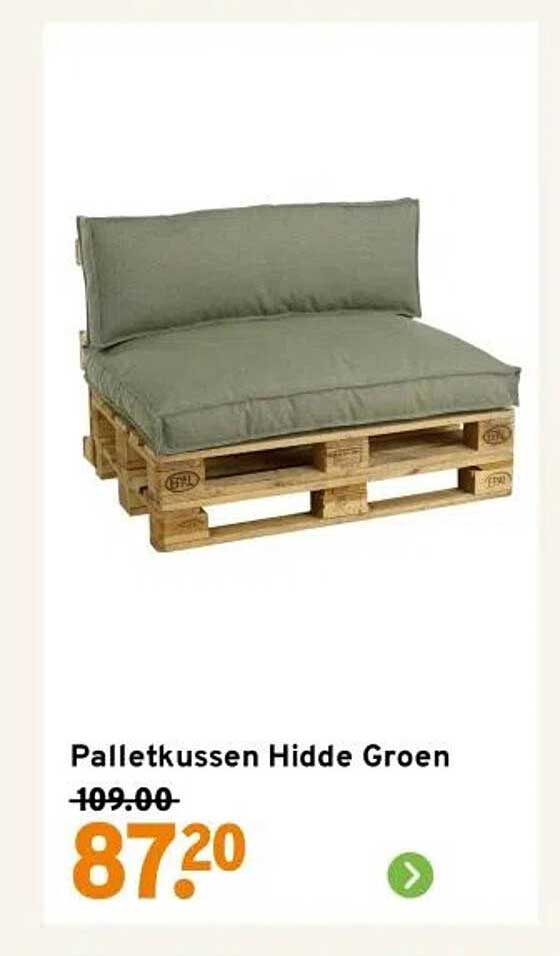 Palletkussen Hidde Groen Aanbieding bij GAMMA - FolderFeest.nl